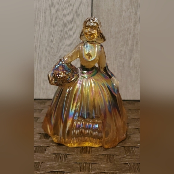 Wheaton | Accents | Vintage Marigold Iridescent Carnival Glass Colonial ...